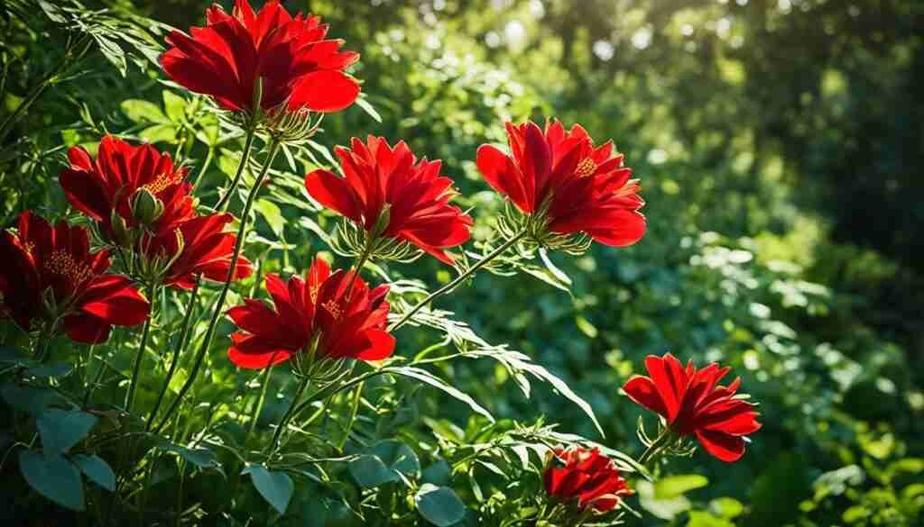 Red Flowers in Armenia