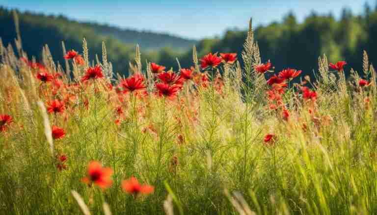 Red Flowers in Hungary