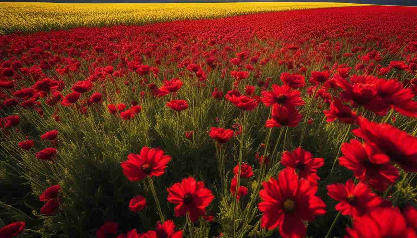 Red Flowers in Austria