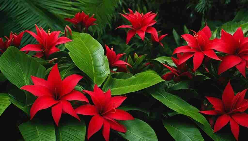 Red Flowers in Haiti