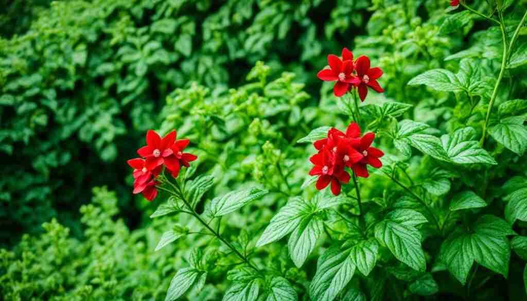 Red Flowers in Abkhazia