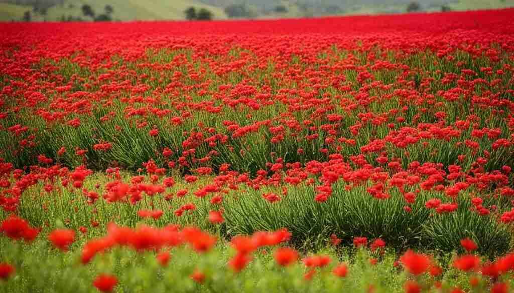 Red Flowers in Angola