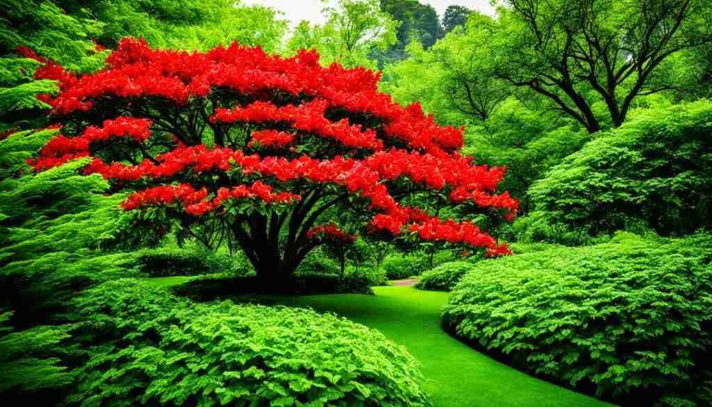 Red Flowers in India