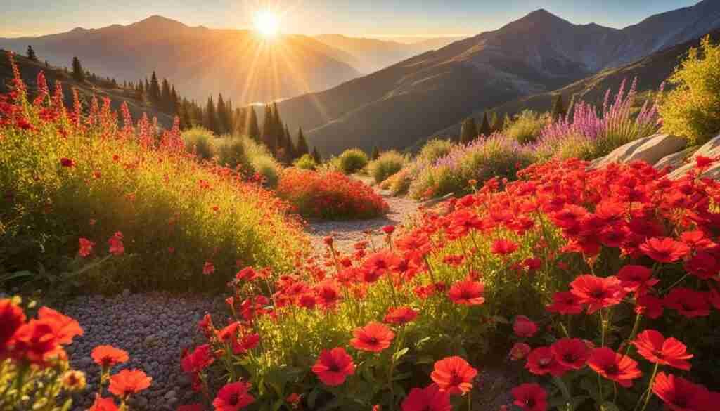 Red Flowers in Israel