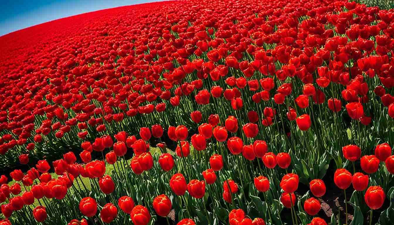 Red Flowers in Belgium