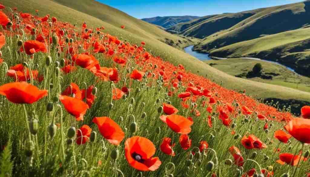 Red Flowers in Bulgaria