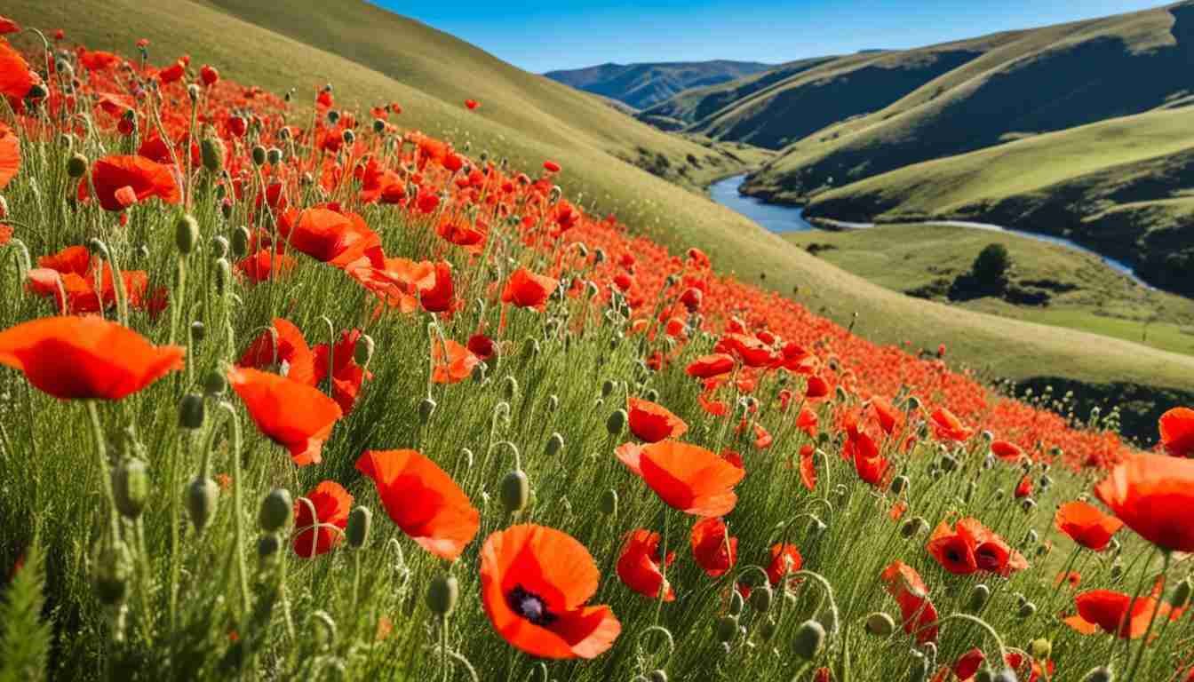 Red Flowers in Bulgaria