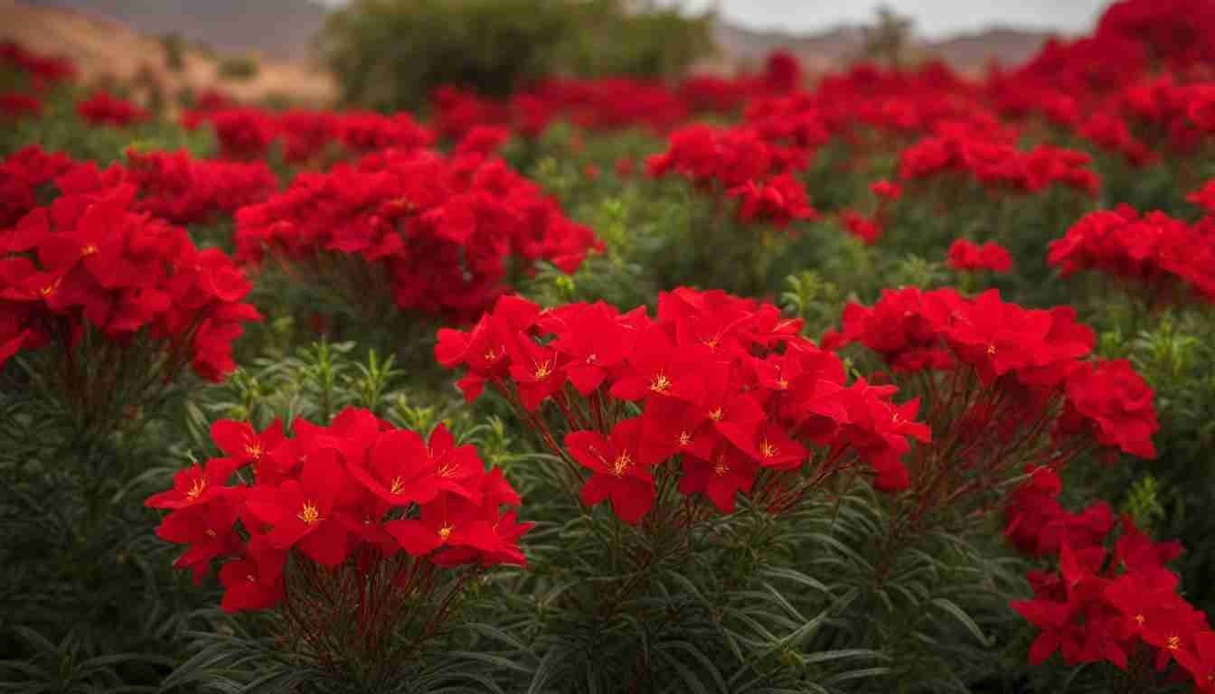 Red Flowers in Eritrea
