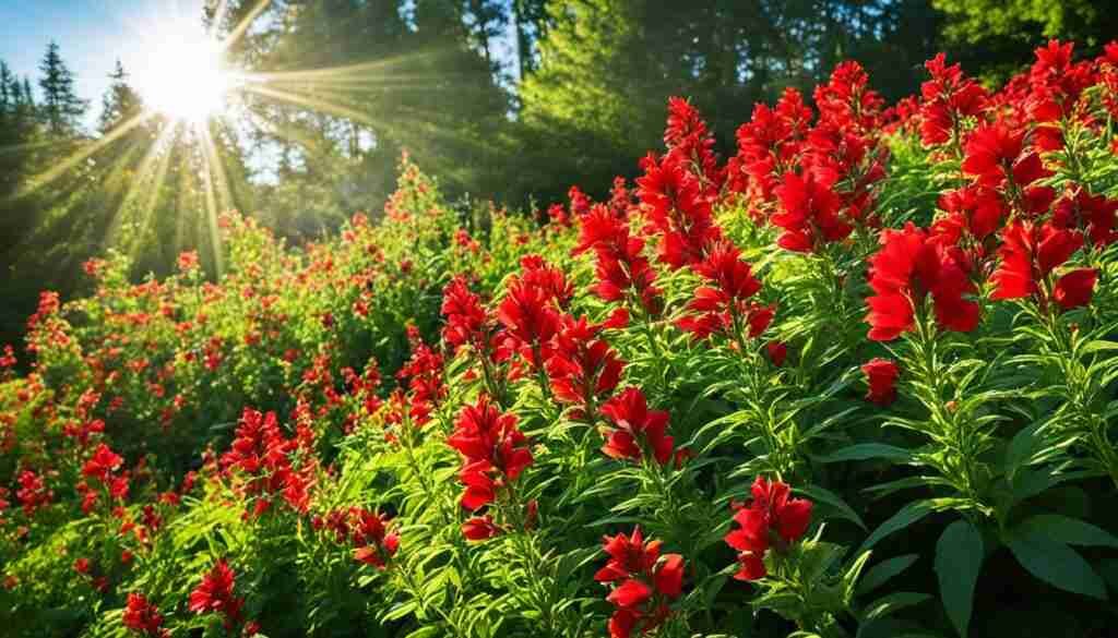 Red Flowers in Kenya