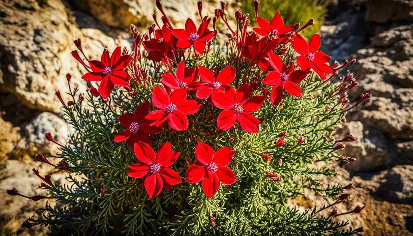 Red Flowers in Cyprus