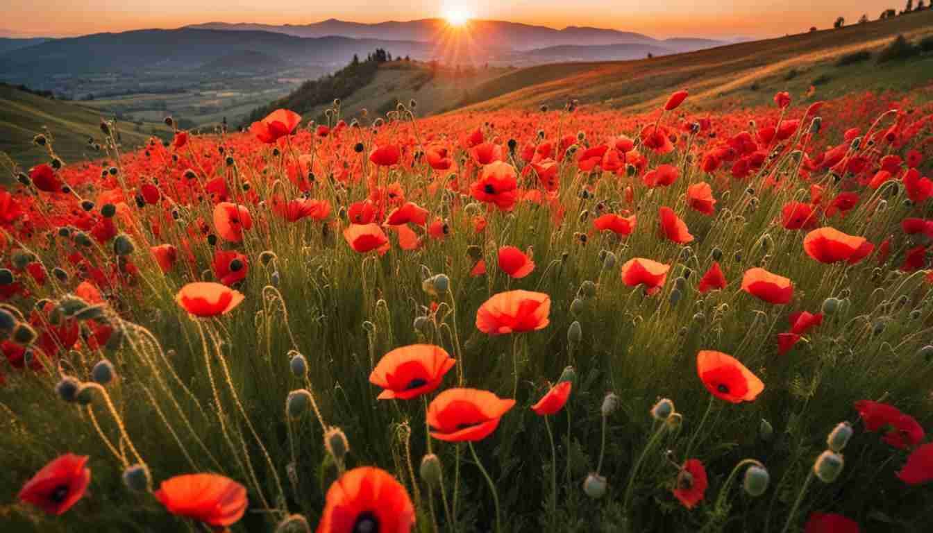 Red Flowers in Kosovo