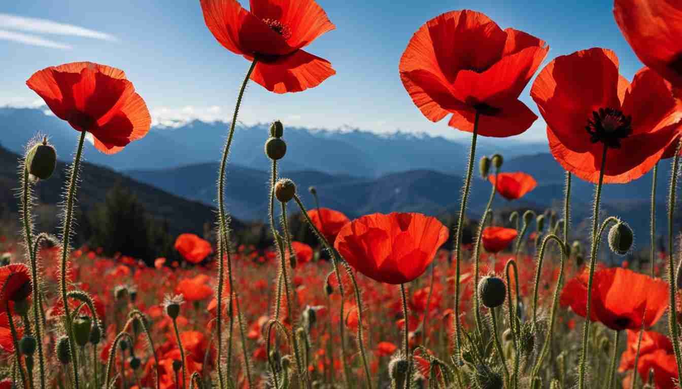 Red Flowers in Bulgaria