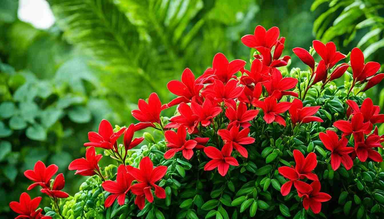 Red Flowers in Guinea-Bissau