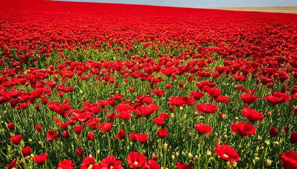 Red Flowers in Bahrain