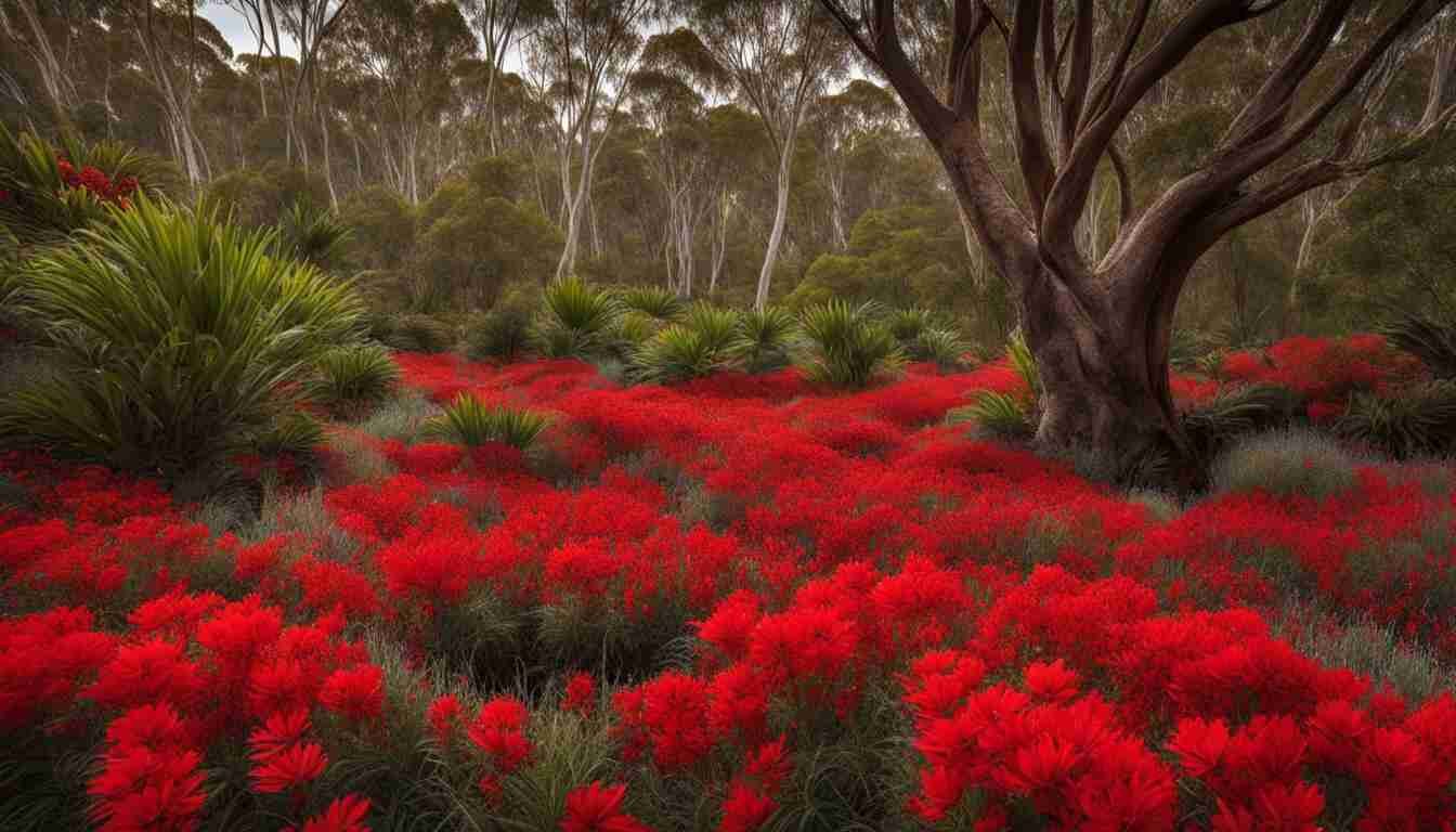 Red Flowers in Australia