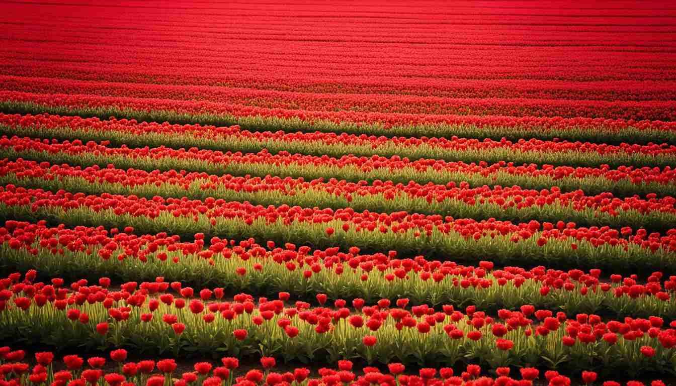 Red Flowers in Belgium