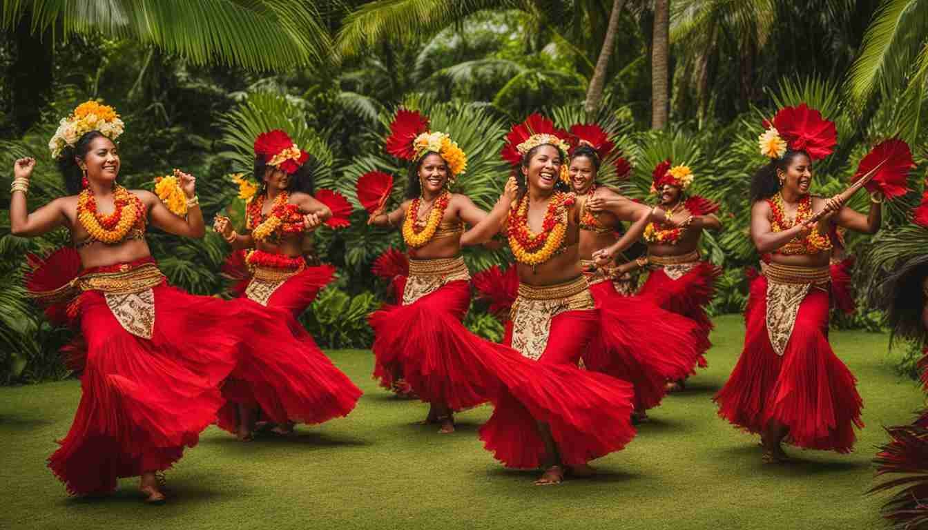 Red Flowers in Fiji