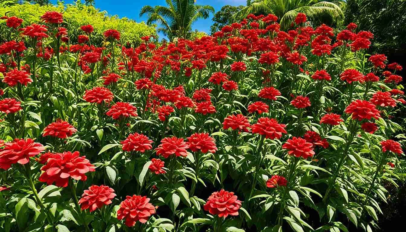 Red Flowers in Jamaica