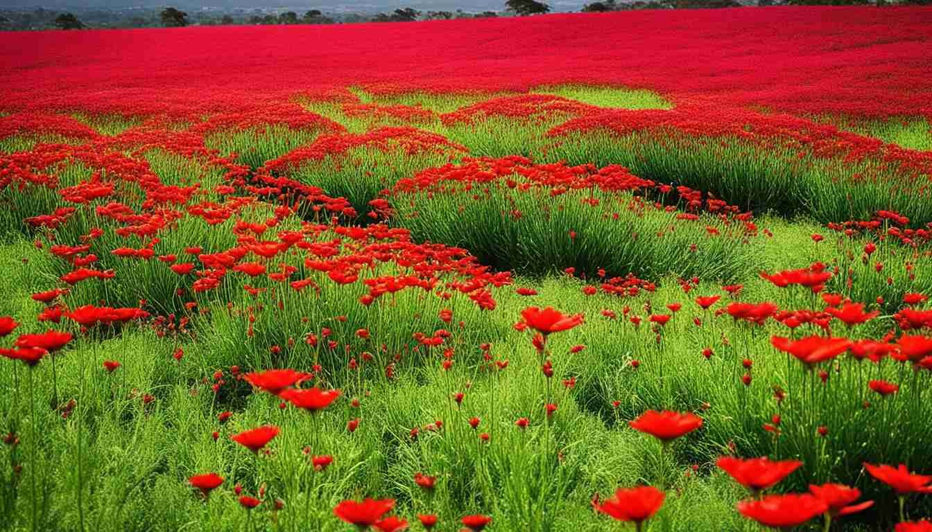 Red Flowers in Kenya