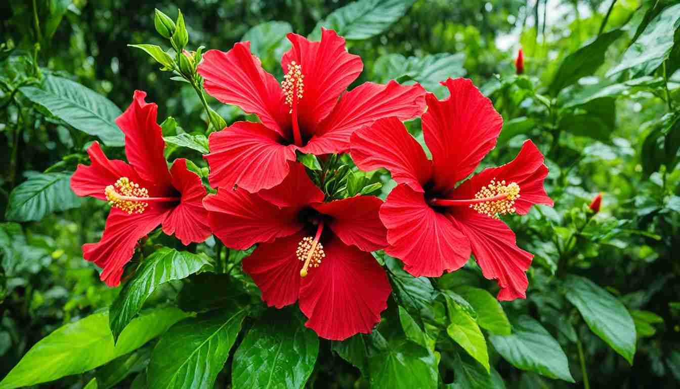 Red Flowers in Bangladesh