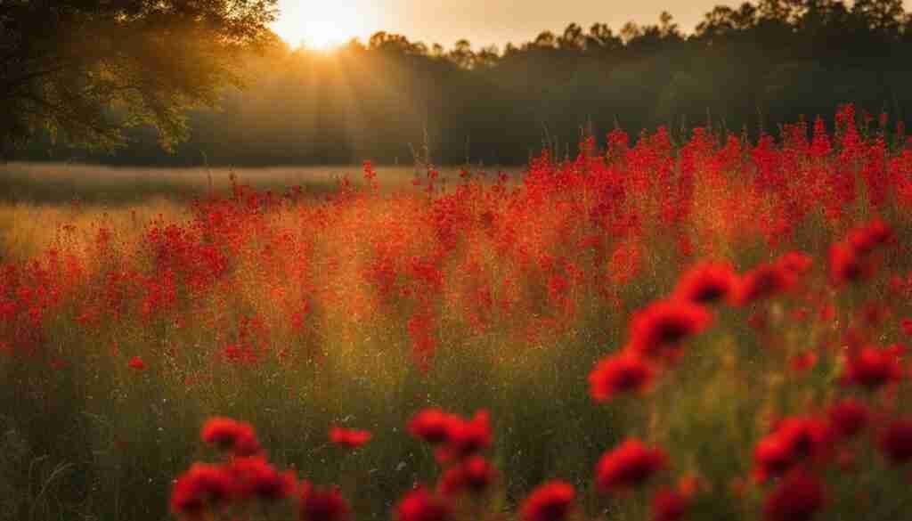 Red Flowers in Georgia