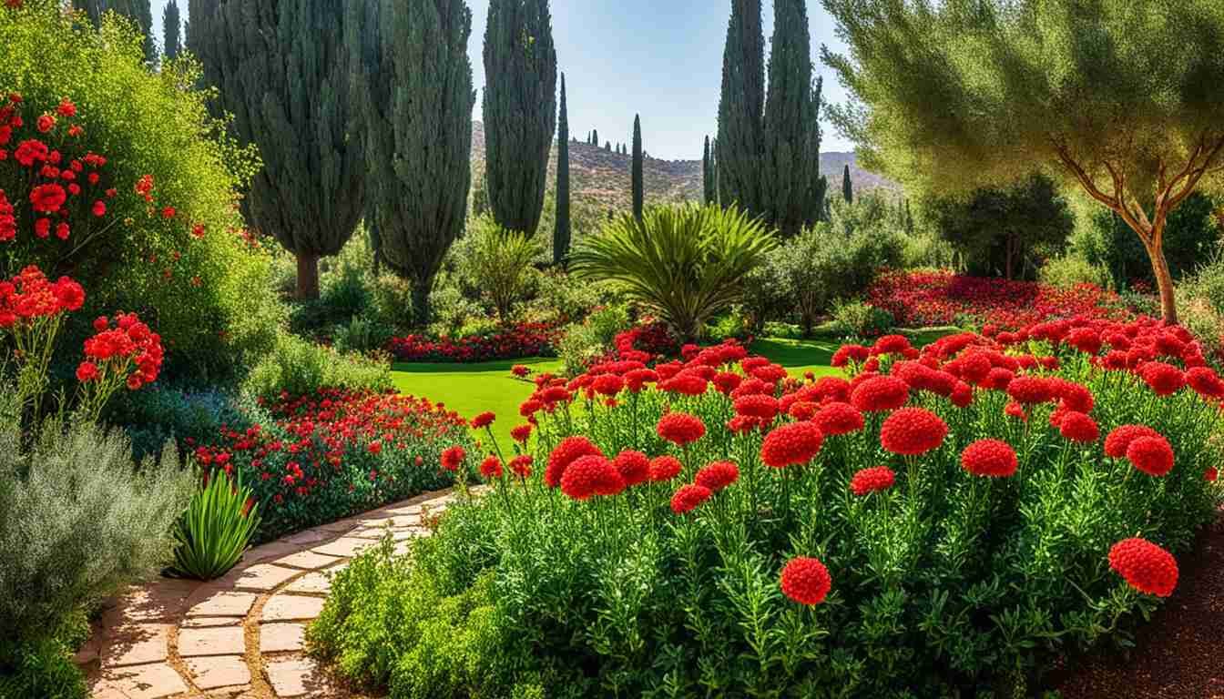 Red Flowers in Algeria