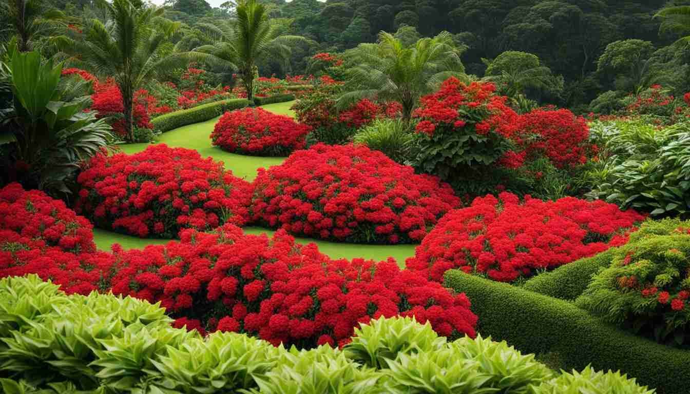 Red Flowers in Brunei