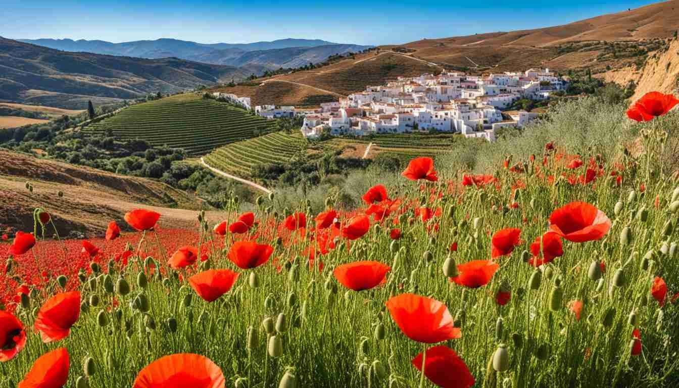 Red Flowers in Algeria