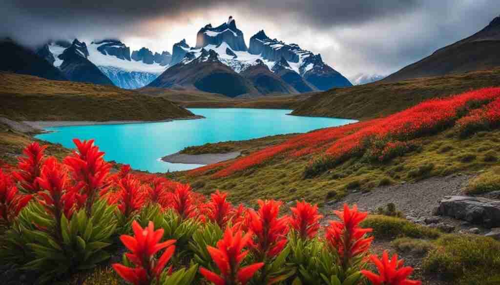 Red Flowers in Chile