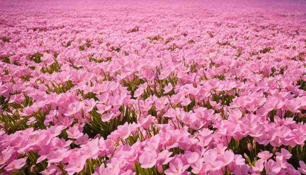 Pink Flowers in Maldives