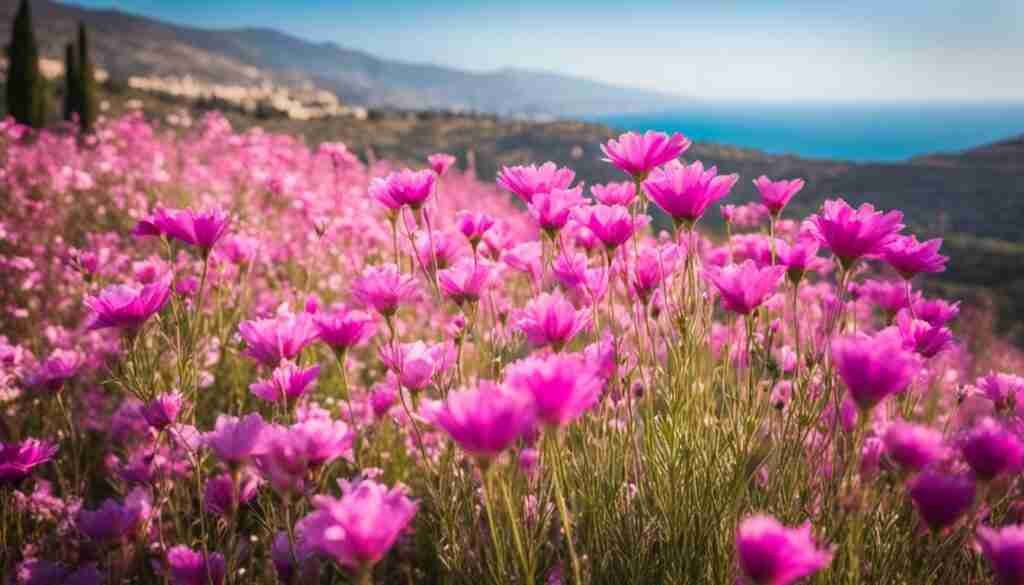 Pink Flowers in North Cyprus