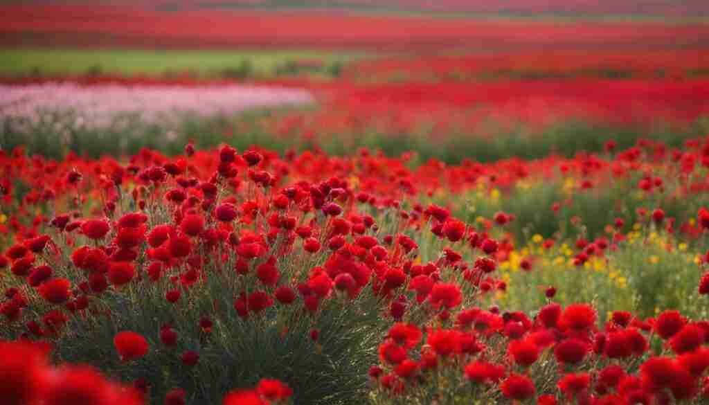 Red Flowers in Turkey