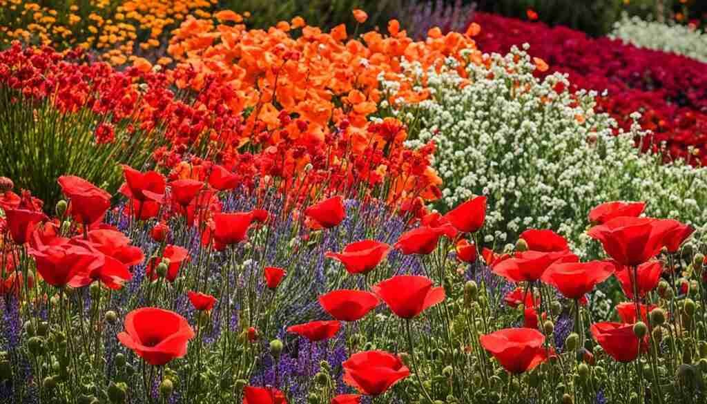 Red Flowers in California