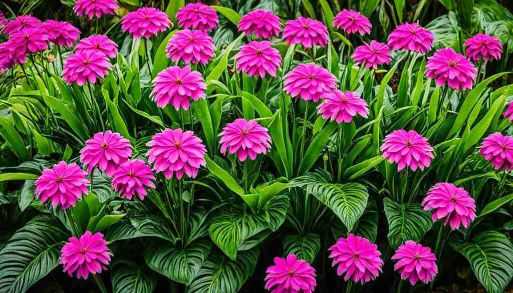Pink Flowers in Equatorial Guinea