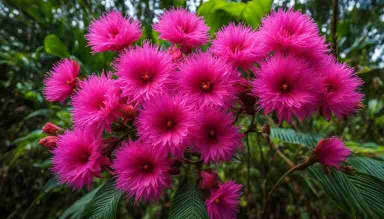 Pink Flowers in Equatorial Guinea