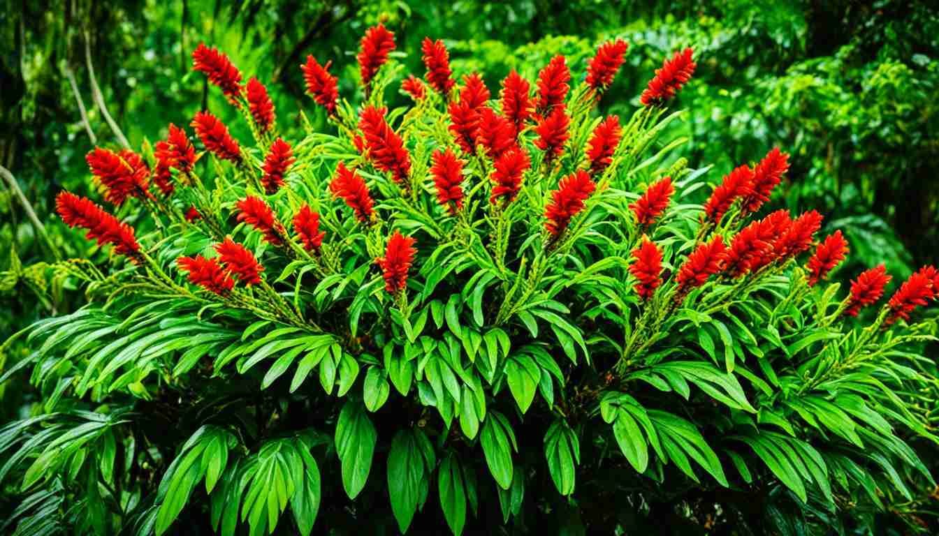 Red Flowers in Suriname