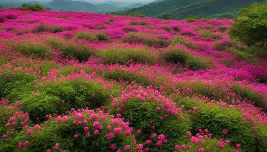 Pink Flowers in Guinea