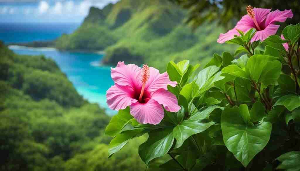 Pink Flowers in Mauritius