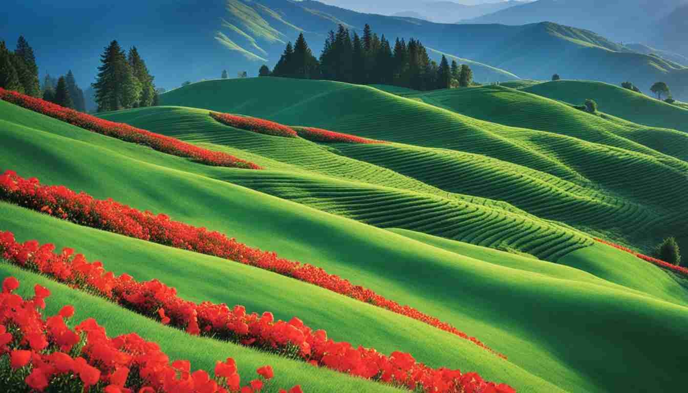 Red Flowers in Nepal
