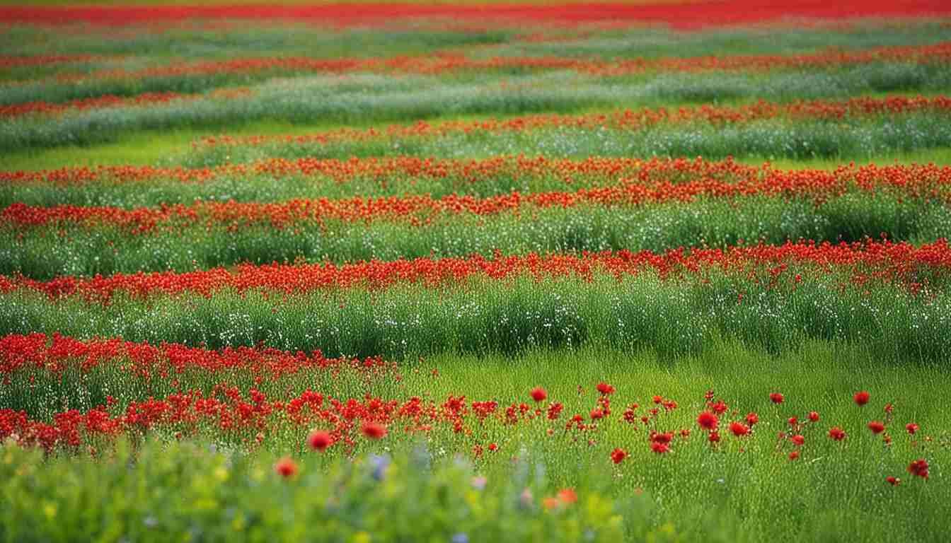 Red Flowers in Nebraska