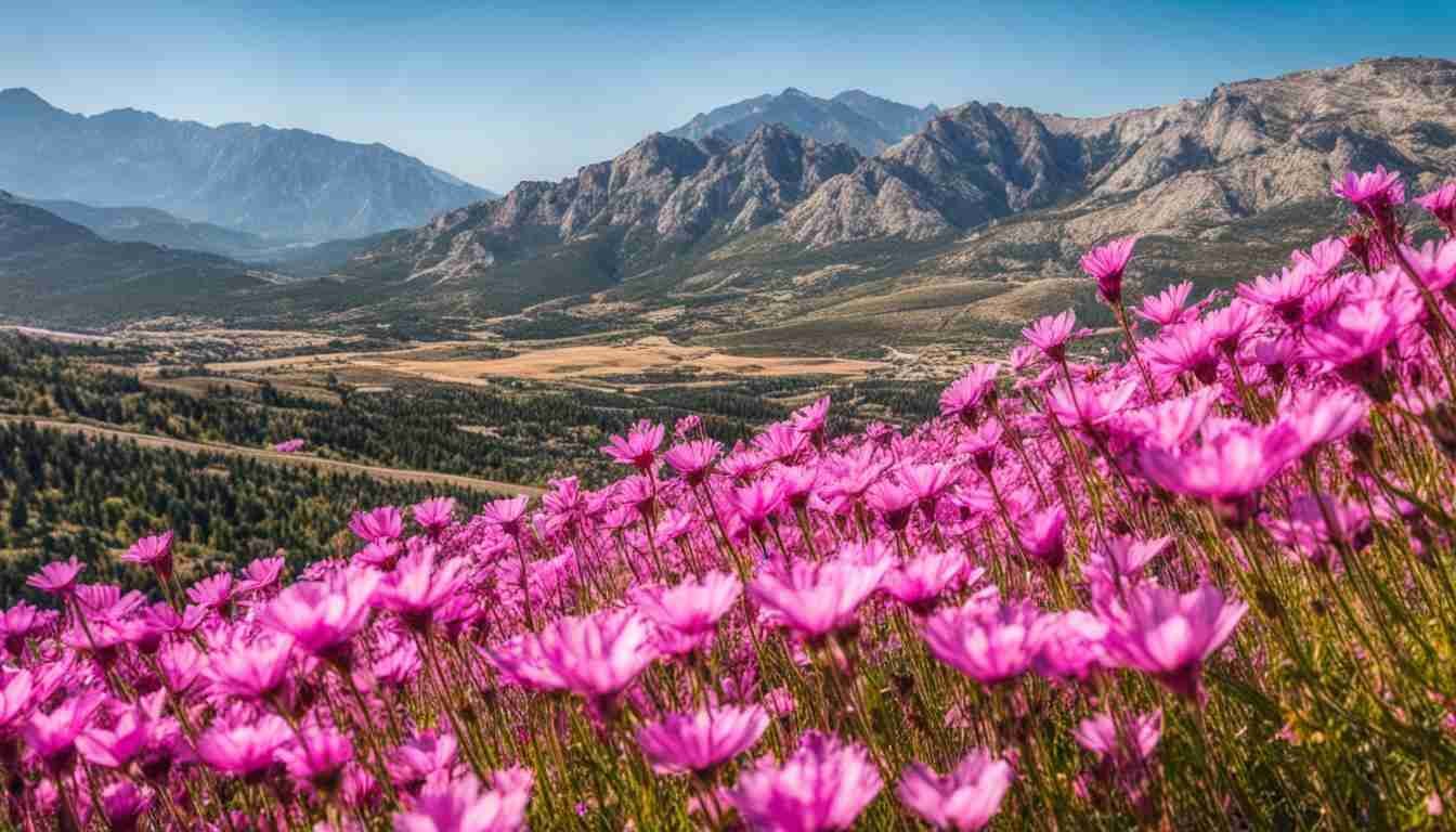 Pink Flowers in North Cyprus