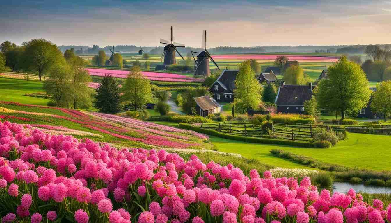 Pink Flowers in Netherlands
