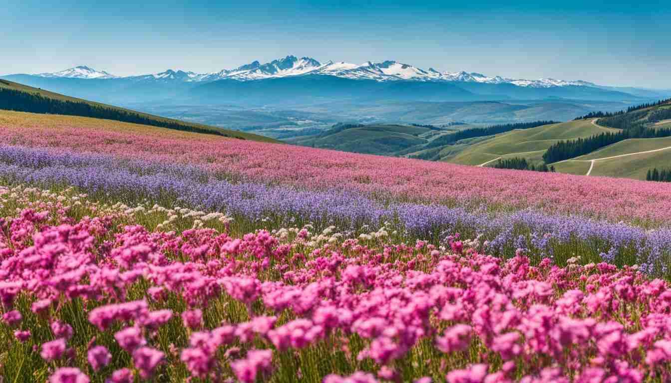 Pink Flowers in Bulgaria