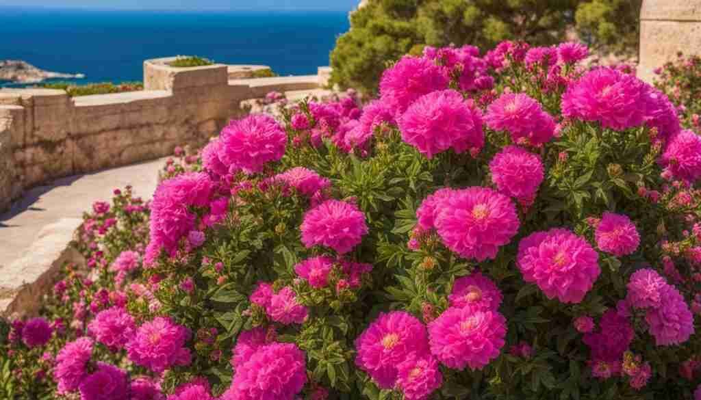 Pink Flowers in Malta