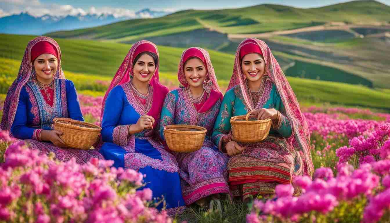 Pink Flowers in Azerbaijan
