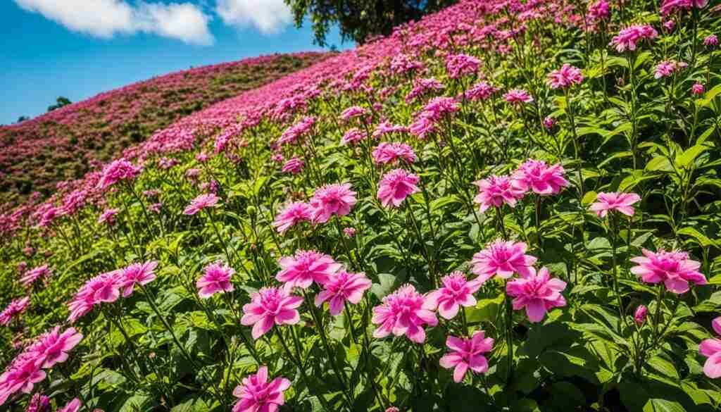 Pink Flowers in Guinea