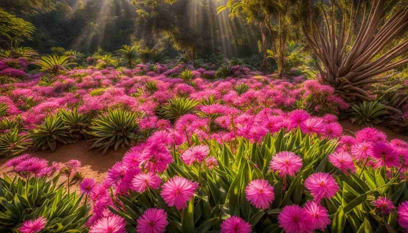 Pink Flowers in Madagascar