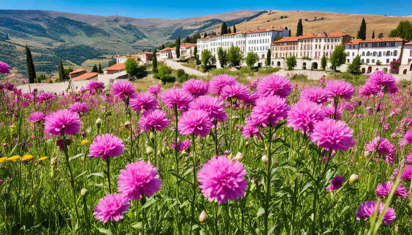 Pink Flowers in North Macedonia