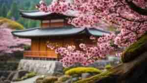 Pink Flowers in Japan