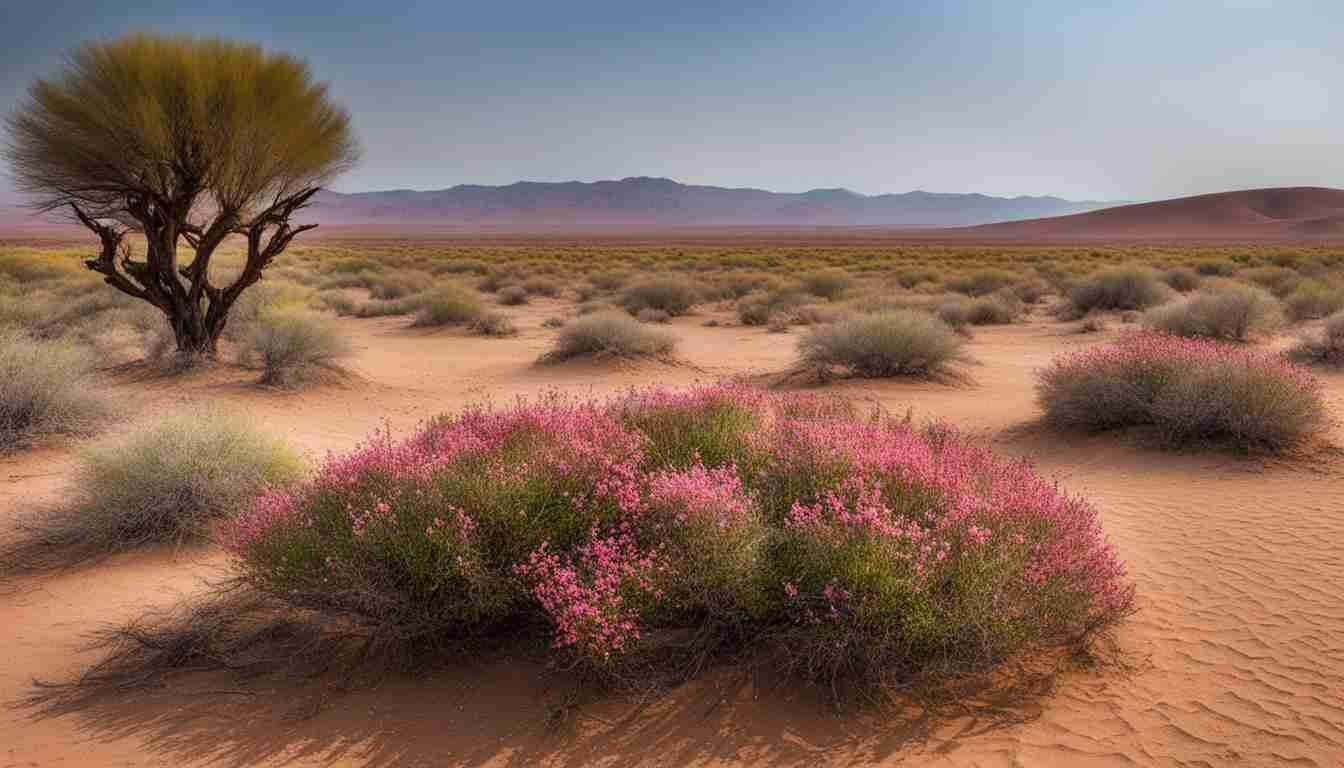 Pink Flowers in Chad